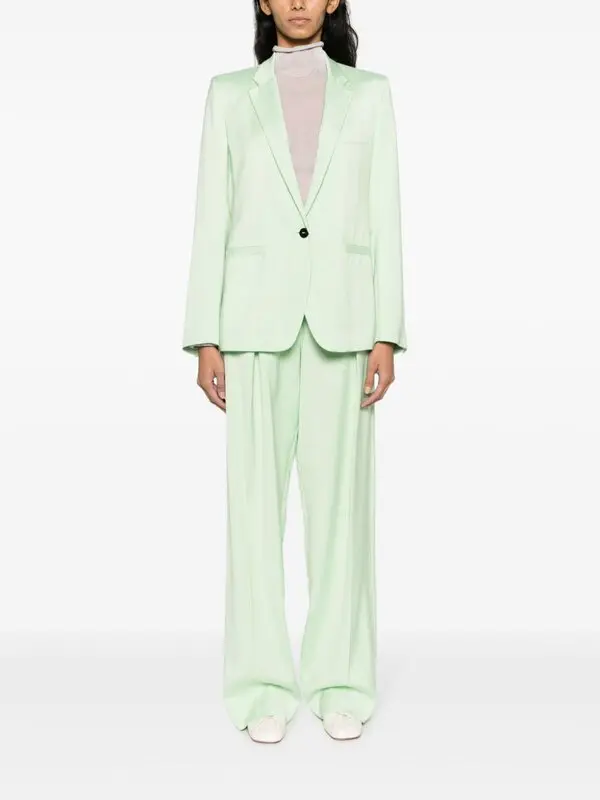 FORTE_FORTE Pleat-detail High-rise Wide-leg Pants