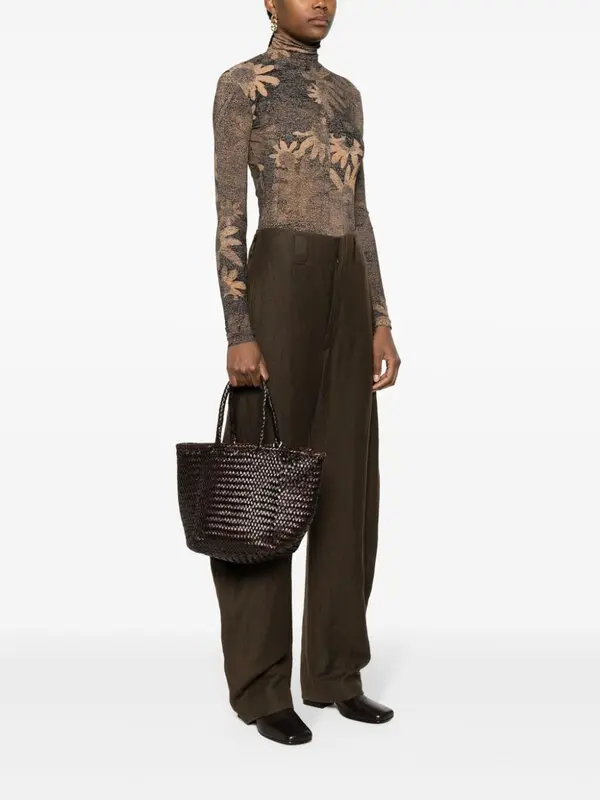 Dragon Diffusion Small Grace Basket Tote Bag - Brown