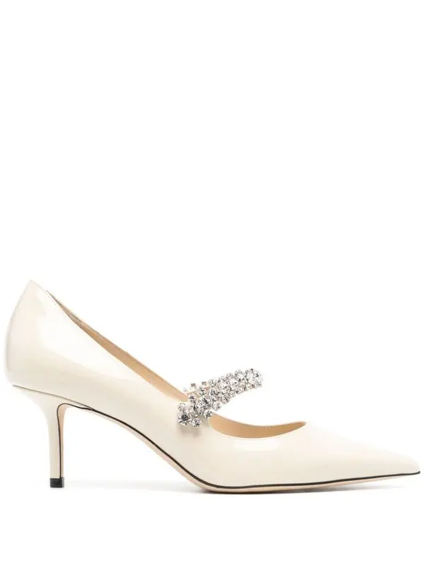 JIMMY CHOO Bing Pumps 65 Patent Leather Crystal Embellished Pumps
