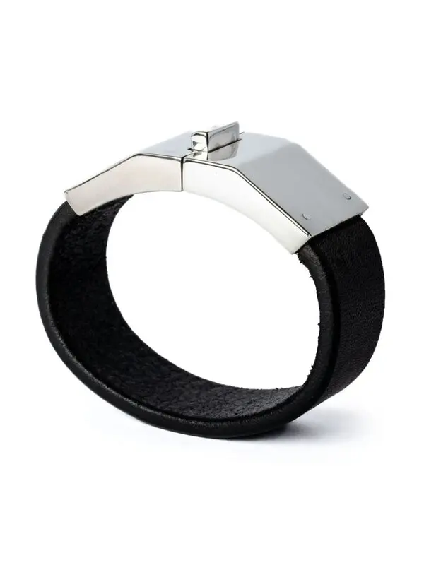 PARTS OF FOUR Box Lock Leather Bracelet