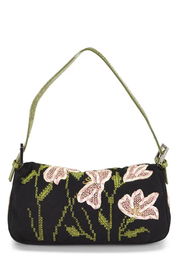 Fendi Embroidered Baguette - Multi