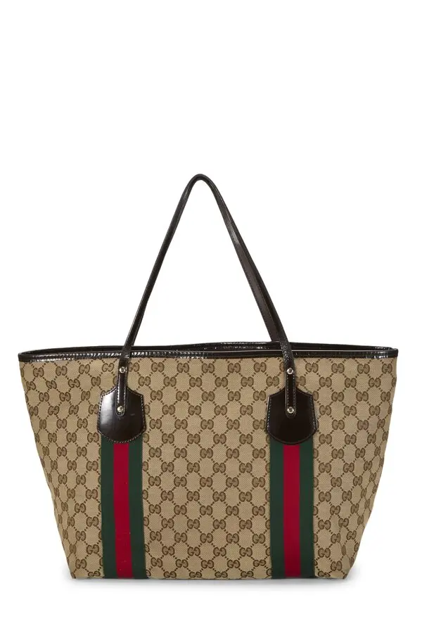 Gucci Original Gg Canvas Jolie Web Tote