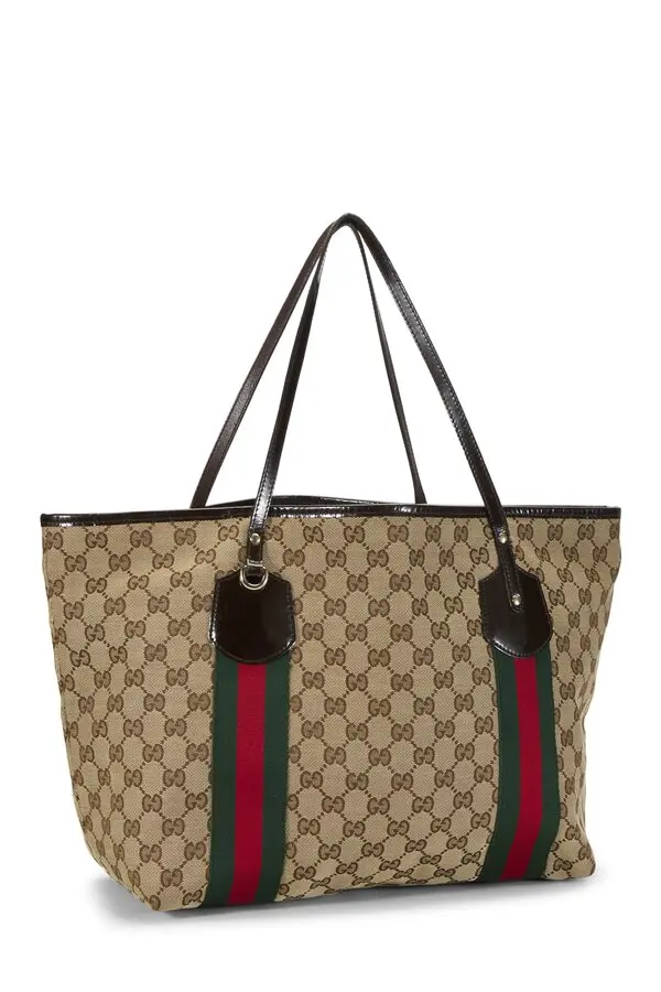 Gucci Original Gg Canvas Jolie Web Tote