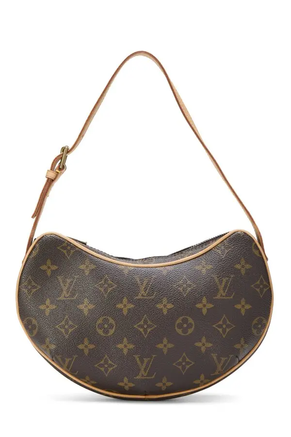 LOUIS VUITTON Monogram Canvas Croissant - Brown
