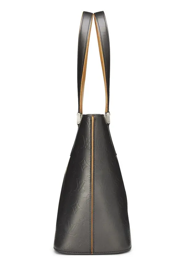 LOUIS VUITTON Monogram Vernis Mat Stockton Tote - Grey