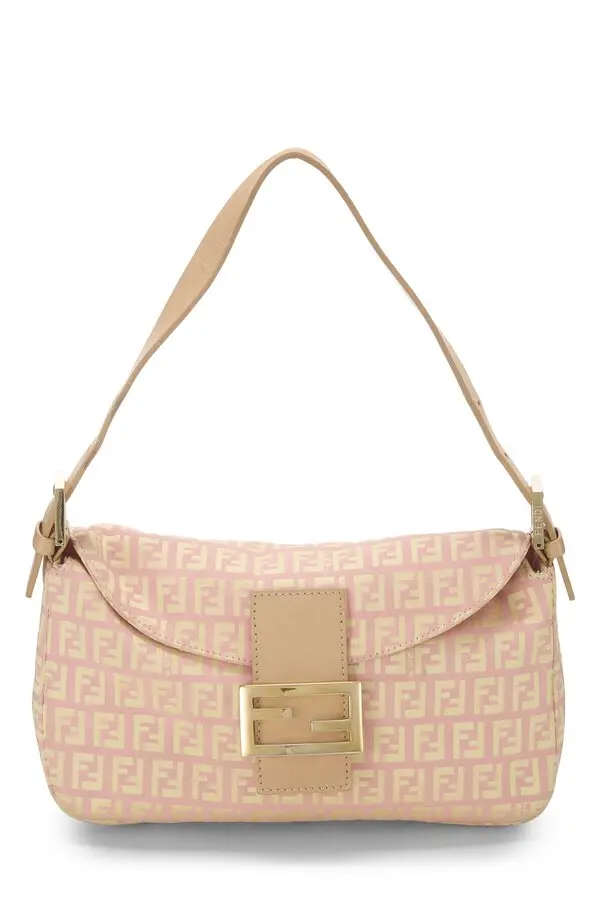 Fendi Zucchino Shoulder Bag - Pink
