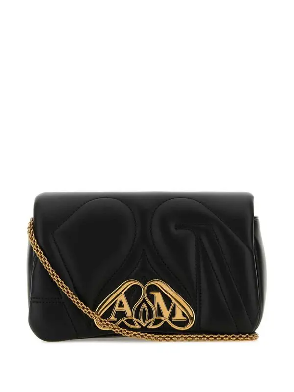 Alexander McQueen The Seal Cross Body Bag - Black
