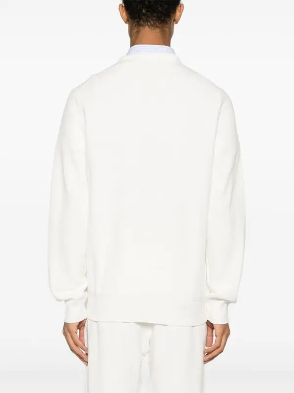 Polo Ralph Lauren Crew Neck Embroidered Sweater - White