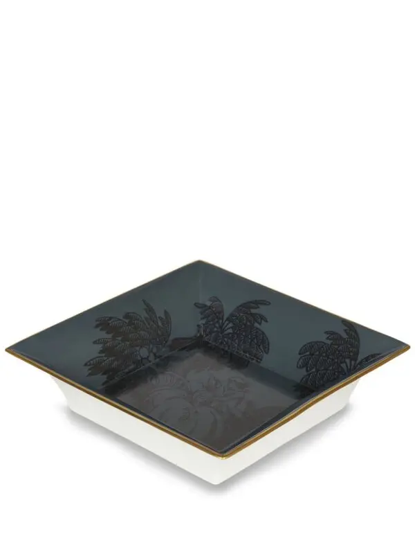 Etro Illustration-print Porcelain Tray - Green