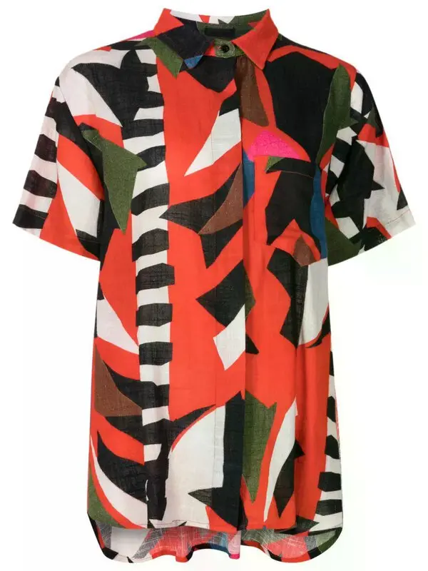 OSKLEN Abacaxi Abstract-print Shirt - Multicolour