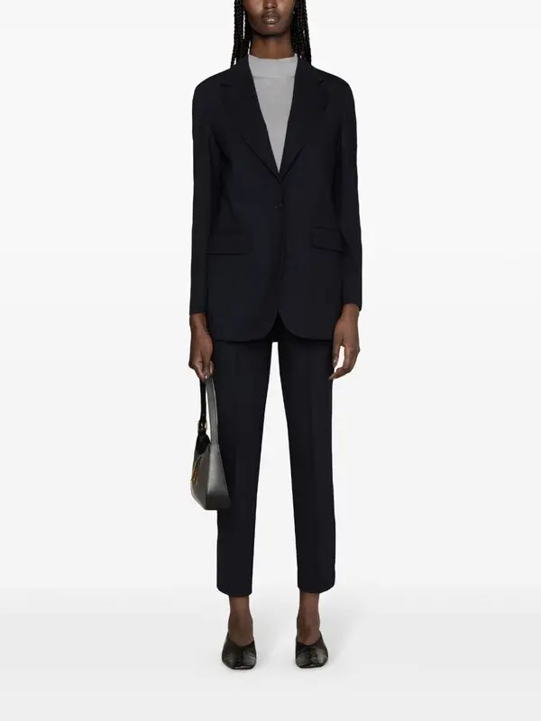 P.a.r.o.s.h Virgin Wool Tailored Trousers - Blue