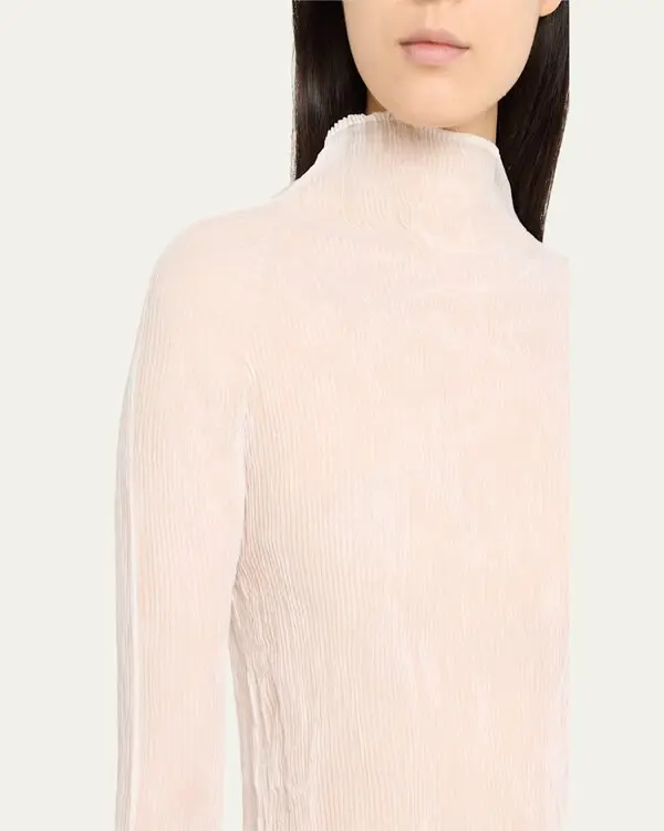 Issey Miyake Chiffon Twist-38 Sheer Top - White