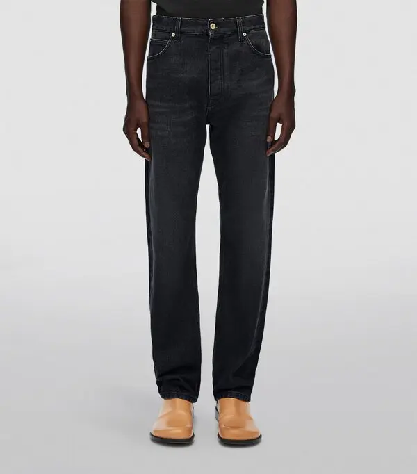 Loewe Mid-rise Straight Leg Jeans - Black