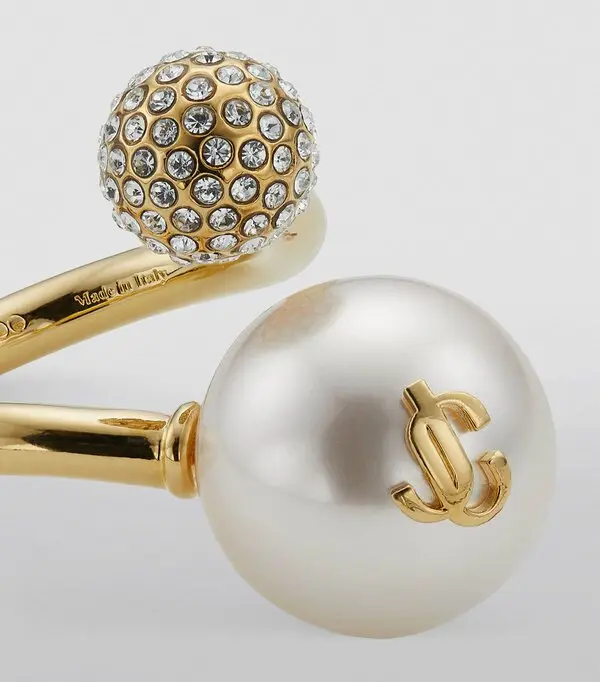 JIMMY CHOO Embellished Auri Ring - Gold