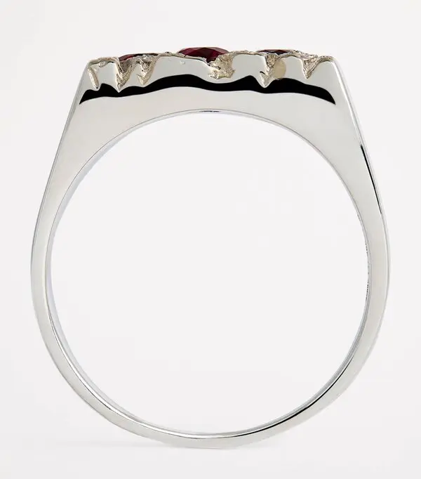 BLEUE BURNHAM Exclusive Sterling Ruby Signet Ring