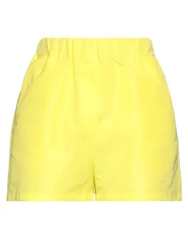MSGM High Waisted Shorts - Yellow