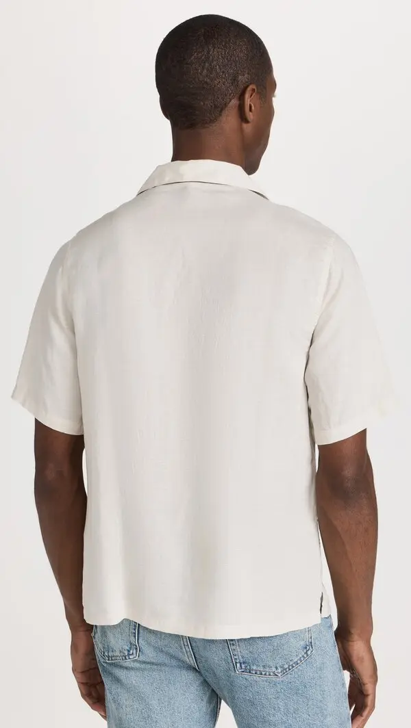 Onia Air Linen Convertible Camp Shirt - Stone