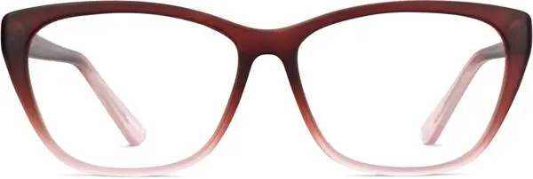 Zenni Full Rim Rectangle Frame - Raspberry