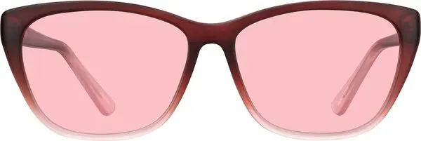 Zenni Full Rim Rectangle Frame - Raspberry
