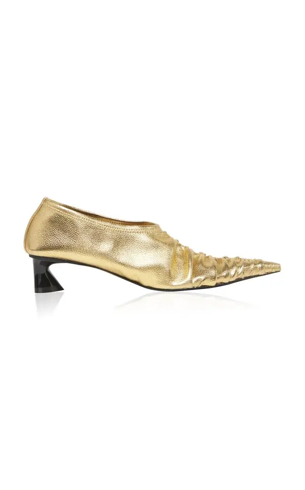 Stella McCartney Elsa Metallic Alter Mat Heeled Mules