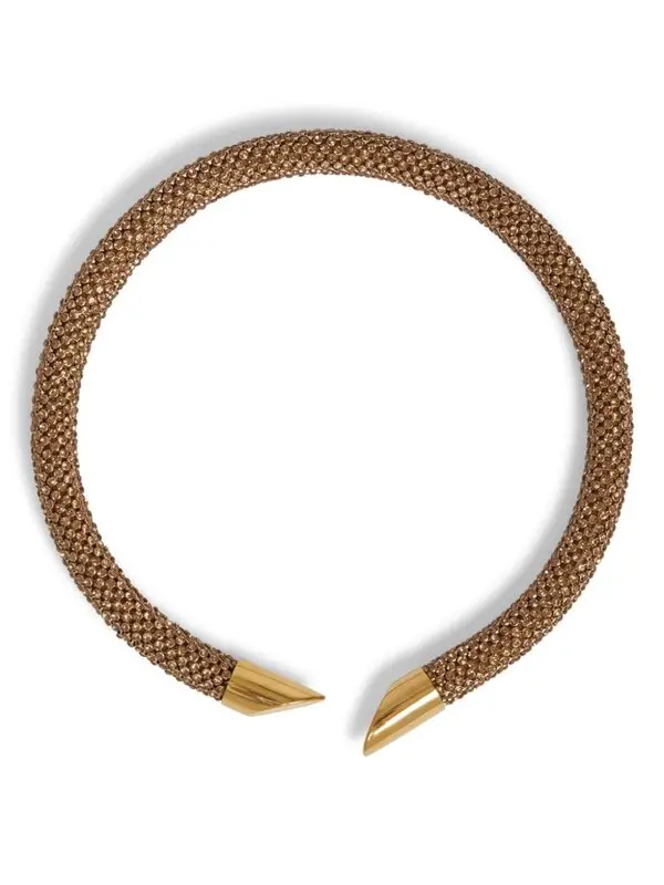 Rabanne Tone Pixel Chainmail Necklace - Gold