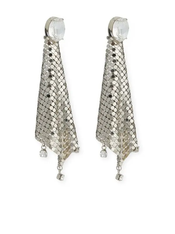 Rabanne Crystal-embellished Chainmail Drop Earrings