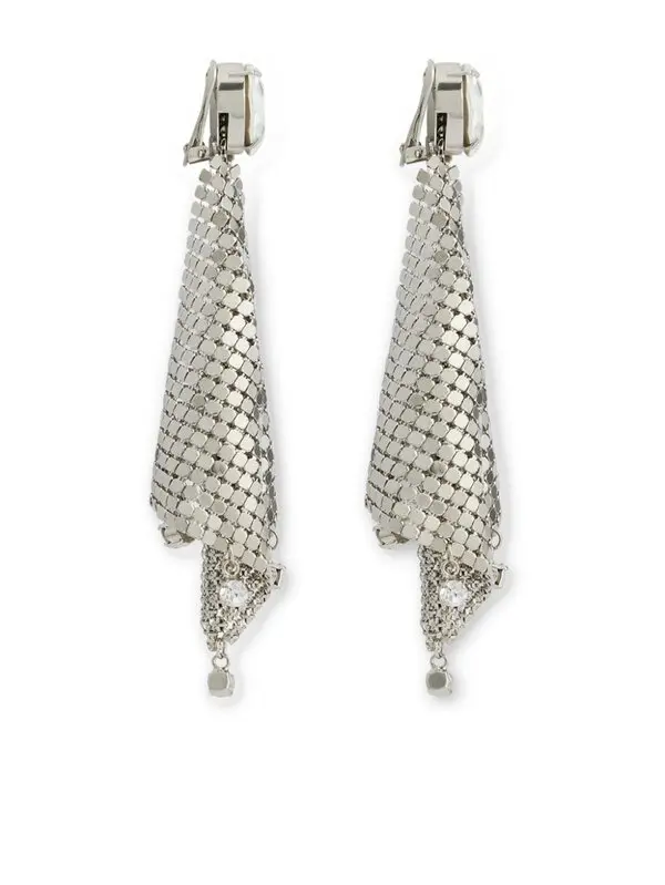 Rabanne Crystal-embellished Chainmail Drop Earrings
