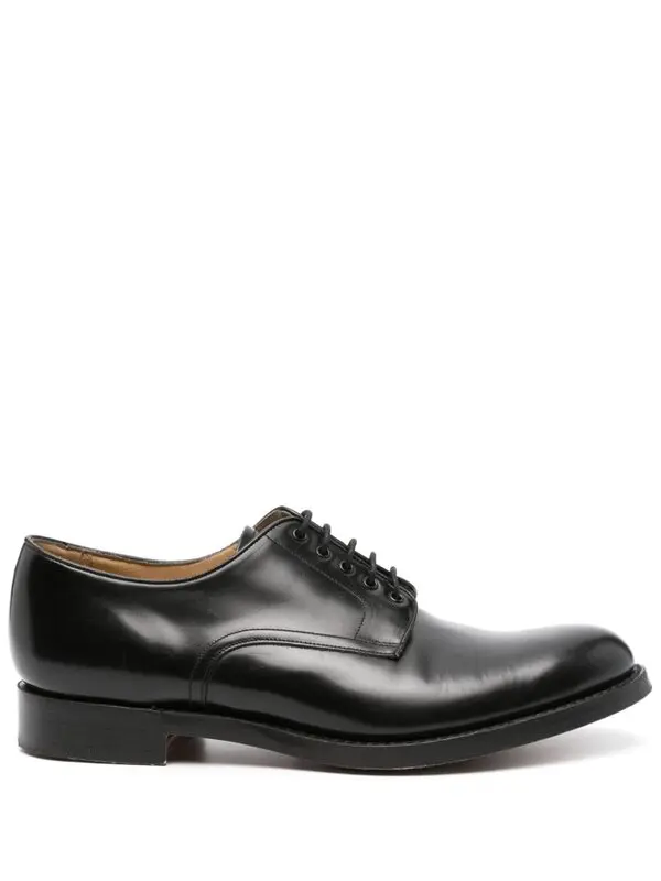 FURSAC Brushed Leather Derby Shoes - Black