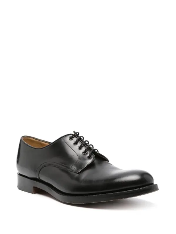 FURSAC Brushed Leather Derby Shoes - Black