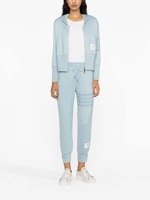 Thom Browne 4-bar Stripe Cotton Track Pants - Blue