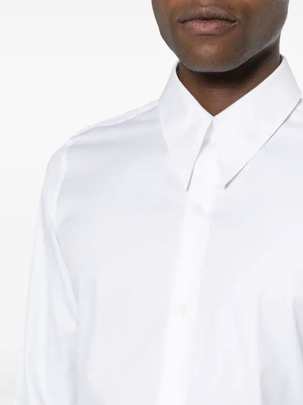 FURSAC Straight-point Collar Cotton Shirt