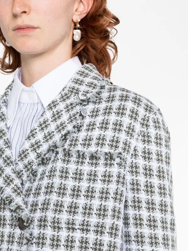 Thom Browne Double-breasted Tweed Jacket