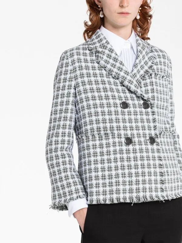 Thom Browne Double-breasted Tweed Jacket