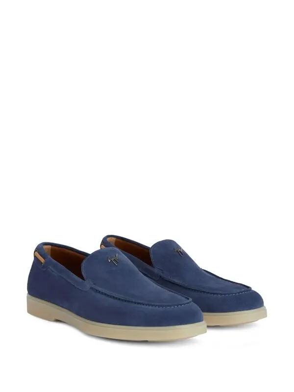 GIUSEPPE ZANOTTI The Maui Suede Loafers - Blue
