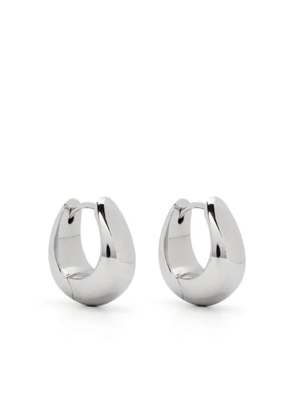 Tom Wood Ice Hoop Earrings - Silver