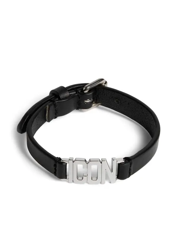 Dsquared2 Icon Leather Buckle Bracelet