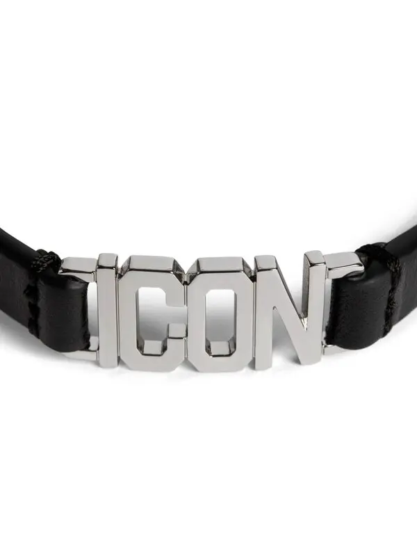 Dsquared2 Icon Leather Buckle Bracelet