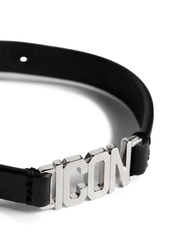 Dsquared2 Icon Leather Buckle Bracelet