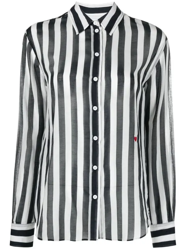 Moschino Striped Cotton-blend Shirt