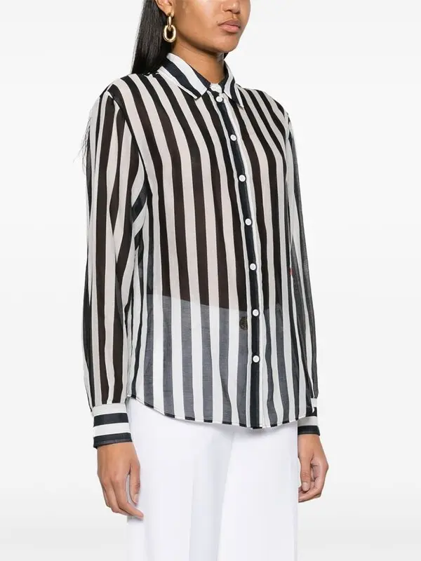 Moschino Striped Cotton-blend Shirt