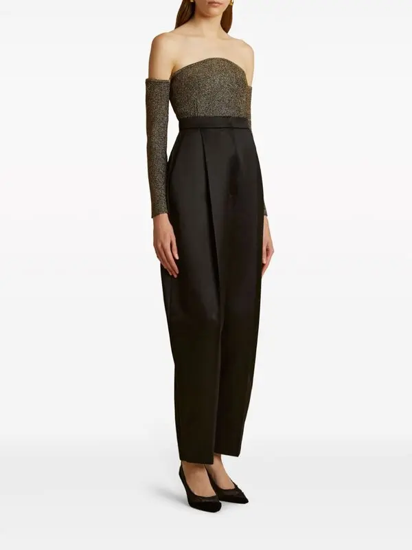 Khaite The Maria Off-shoulder Jumper - Green