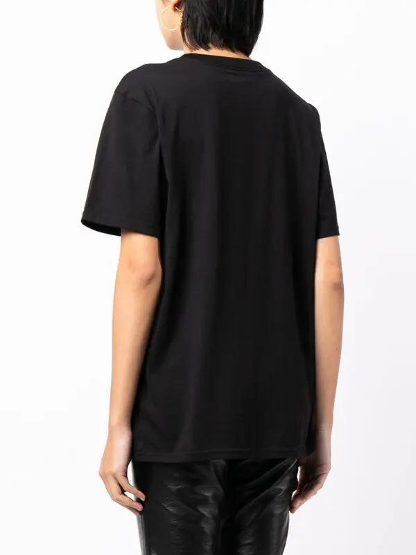 FLEUR DU MAL Logo-embroidered T-shirt