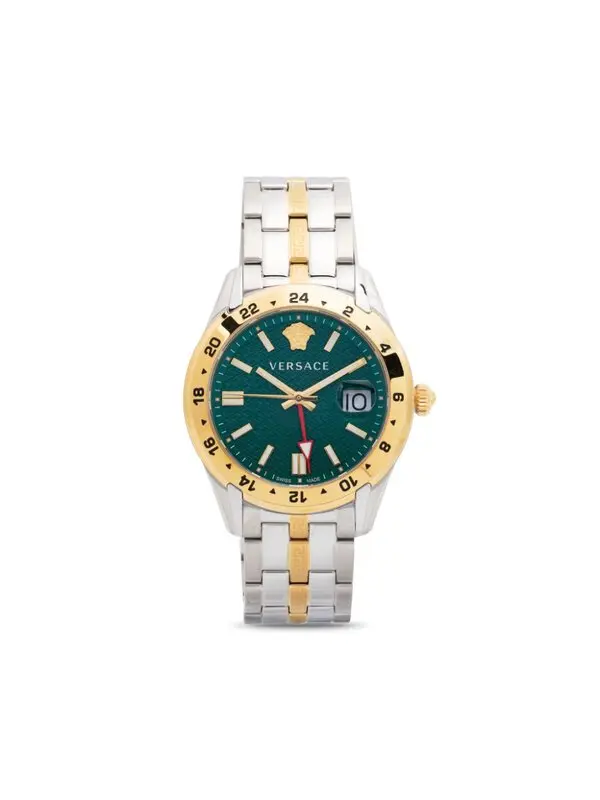 Versace Greca Time Gmt 41mm - Green