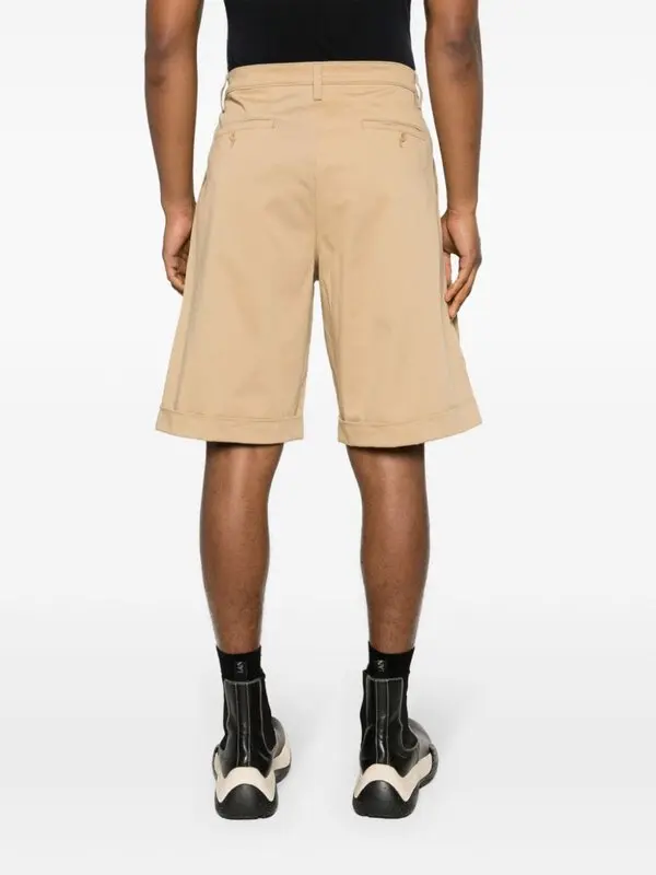 Moschino Painterly-print Cotton Shorts