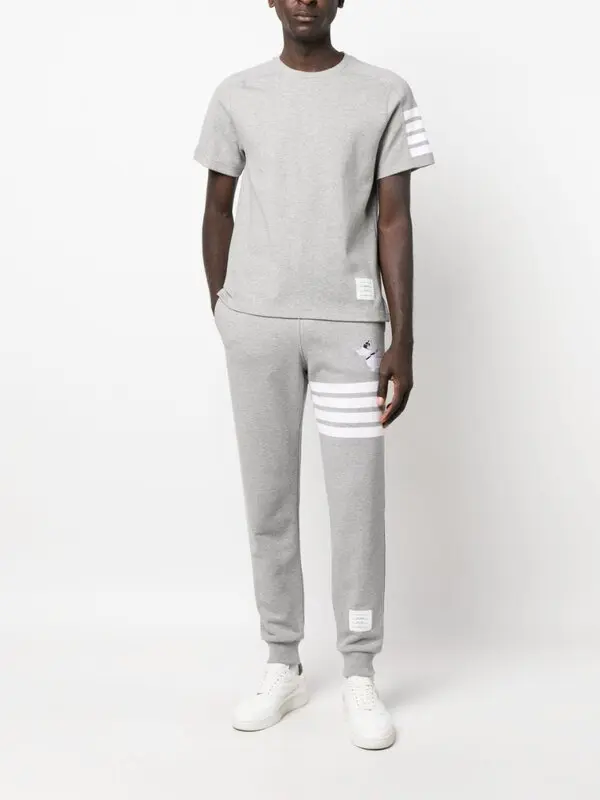 Thom Browne 4-bar Short-sleeve T-shirt - Grey