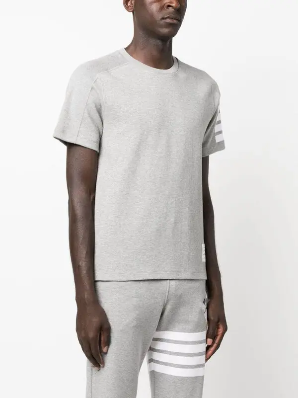Thom Browne 4-bar Short-sleeve T-shirt - Grey