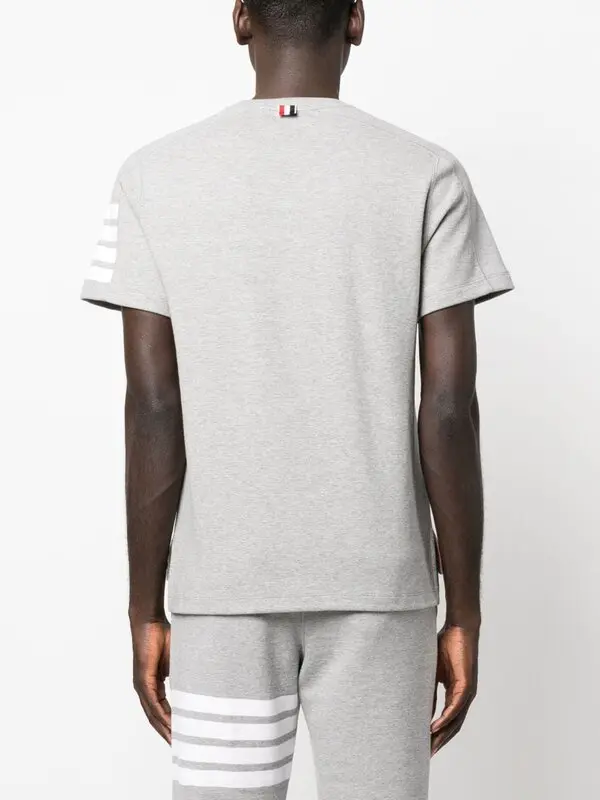 Thom Browne 4-bar Short-sleeve T-shirt - Grey