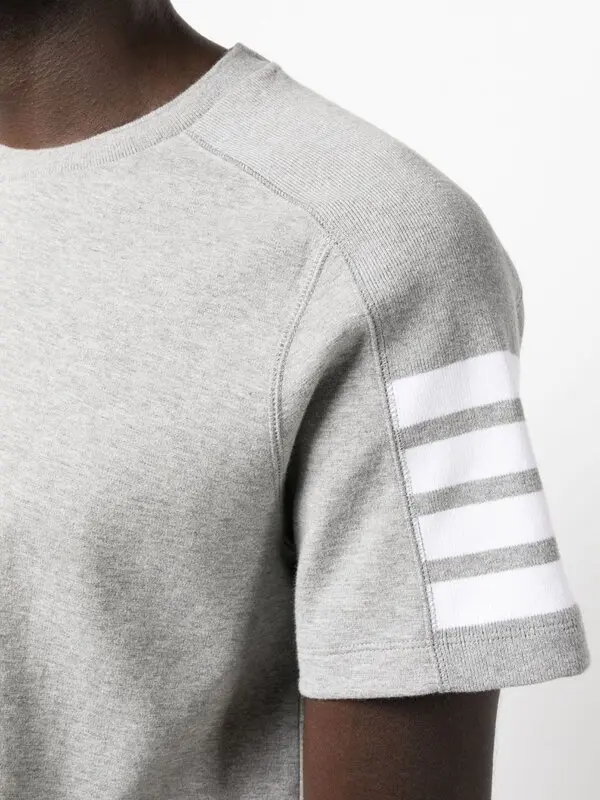 Thom Browne 4-bar Short-sleeve T-shirt - Grey