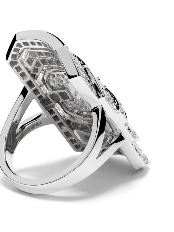 STATEMENT My Way Xxl Sterling Diamond Cocktail Ring - Silver