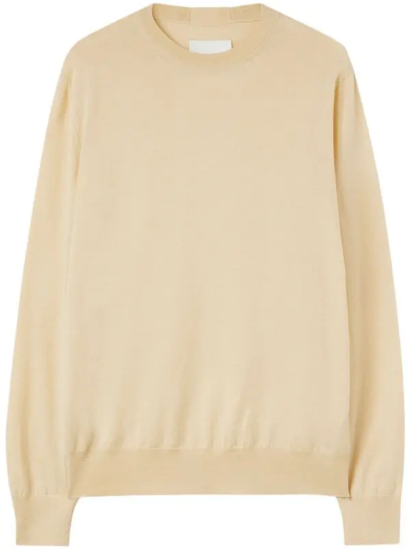 JIL SANDER Crew-neck Wool Jumper - Neutrals